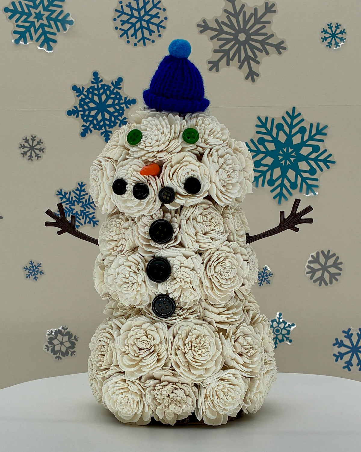 Floral Wonderland! - Snowman - Holiday Decor — Miracle Bay Studios